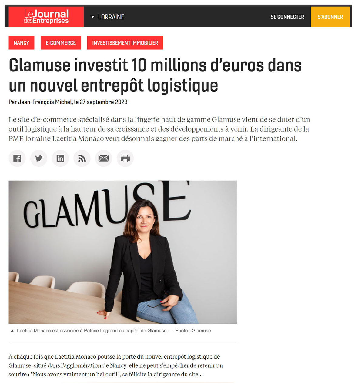 LCR - Les Constructeurs Réunis | Glamuse investit 10 millions d’euros ...